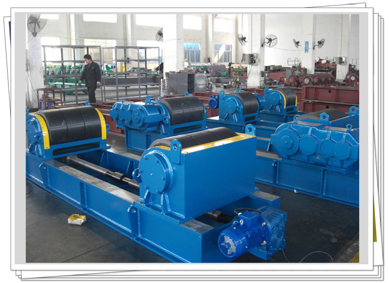 Motorized Adaptive 200t Pipe Welding Rotator Self Centering Rubber Wheel